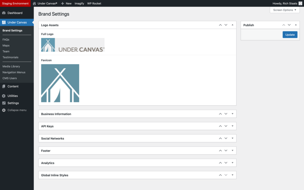 Custom WordPress admins by Secret Stache